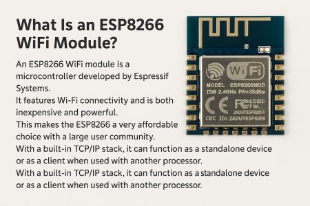 ESP8266 WiFi Module Guide (2025) – Features, Specs, Uses