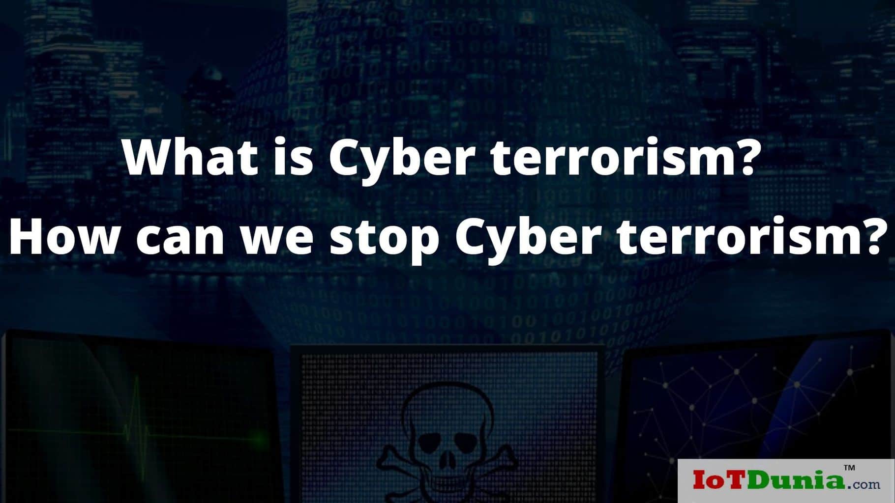 What is Cyber terrorism? How can we stop it?