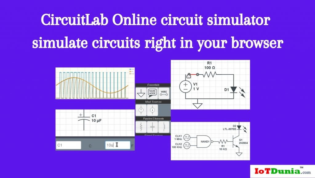 Circuit Lab simulator: Free simulate circuits right in your browser